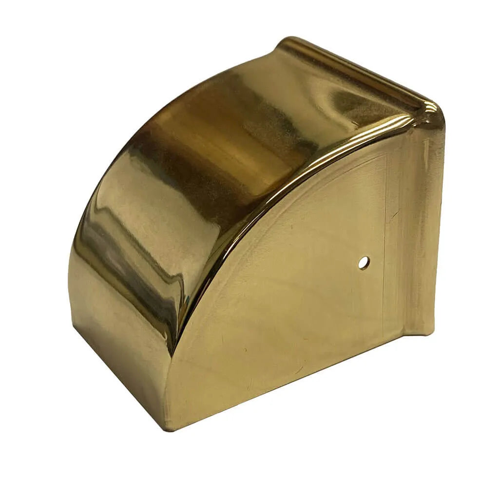 Furniture Toe Caps, Brass, large