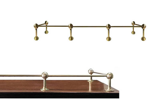 Retro Brass Railing, Fiddle Rail Fittings