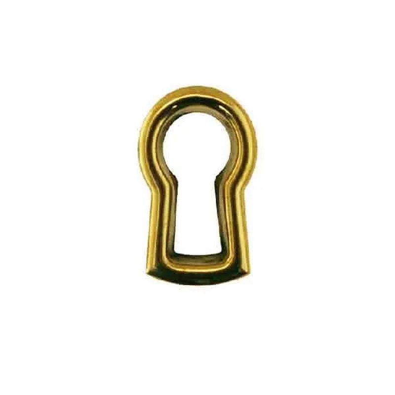 Insert Escutcheons with lipped-edge, stamped brass