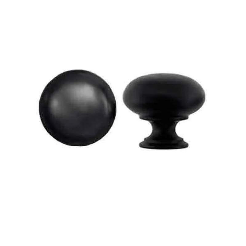 Black Cabinet Knobs, standard 1" size - Paxton Hardware