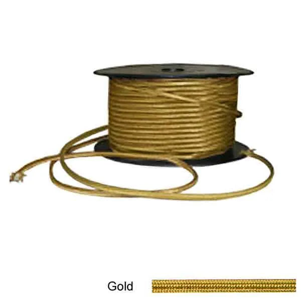 Gold Fabric Covered Lamp Wire