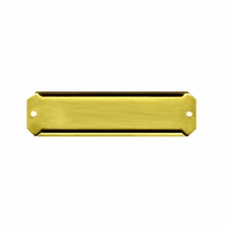 Brass Label Card Holders, slotted type 3/4"x 2-3/4"